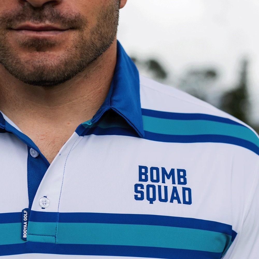 Bomb Squad Field Goal Golf Shirt by BooYaa Golf - Kloppers Sport